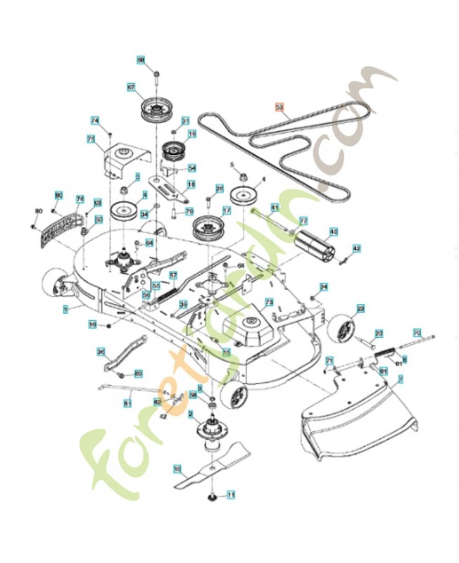 Courroie - Pièce détachée Husqvarna