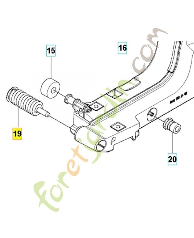 Antivibration Element Front - Pièce détachée Husqvarna Antivibration Element Front - Pièce détachée Husqvarna