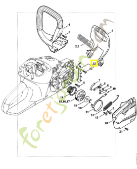Griffe Stihl réf.1123-664-0500- Pièce détachée Stihl / Vicking