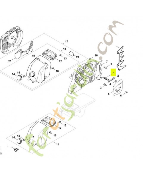 Vis à embase M8 Stihl Réf 0000-953-6605 pour MS 650